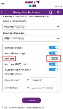 How To Enable Disable ATM Withdrawal For SBI ATM Card BankingIdea Org