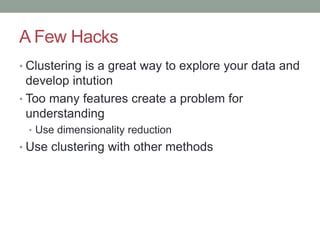 Clustering A Scikit Learn Tutorial PPT
