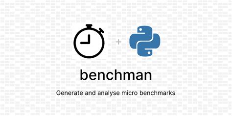 Github Mar10benchman Generate And Analyze Micro Benchmarks
