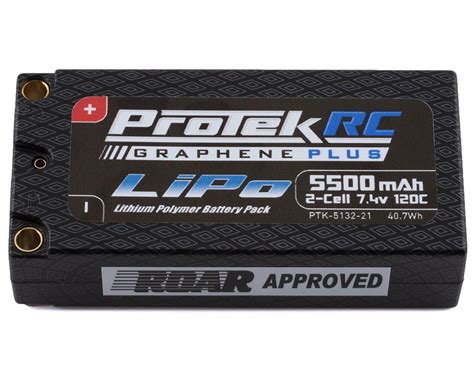 Shop The Latest ProTek RC Drag Race 2S 120C Si Graphene Shorty LiPo Battery 7 4V 5500mAh W