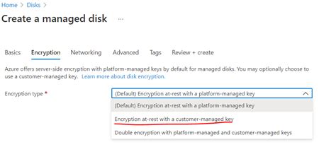 Managed and unmanaged disk encryption - Microsoft Q&A