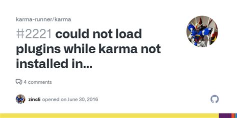 Could Not Load Plugins While Karma Not Installed In Nodemoduleskarma · Issue 2221 · Karma