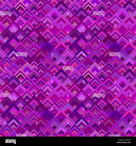 Purple Geometric Diagonal Square Mosaic Tile Pattern Background Stock