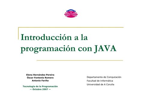 Pdf De Programación Introducción A La Programación Con Java