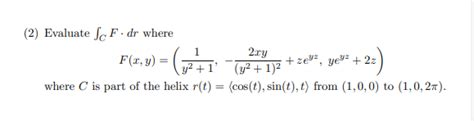 Solved Evaluate CFdr Where Chegg