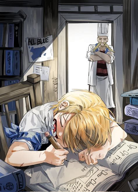 Sanji And Red Leg Zeff One Piece Drawn By Su1y Danbooru