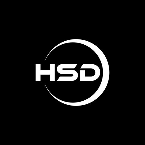 HSD Letter Logo Design In Illustration Vector Logo Calligraphy Designs For Logo Poster