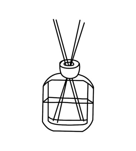 Premium Vector Home Fragrance Reed Diffuser Wooden Aroma Sticks In