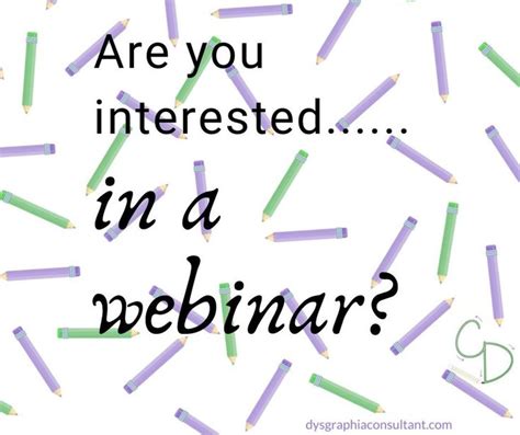Interested In A Webinar To⠀ Explain The Six Types Of Dysgraphia⠀ Provide Strategies For The