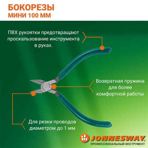 Бокорезы Jonnesway 100 мм, с ПВХ рукоятками, P5602 купить на OZON по ...