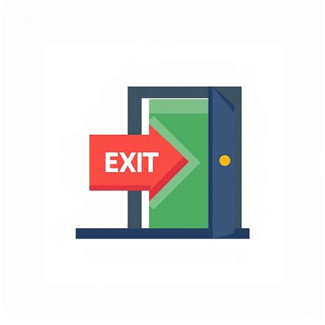 Exit Icon Premium Ai Generated Vector