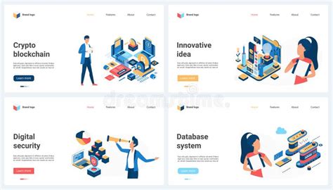 Safety Of Digital Money And Data Crypto Currency Blockchain Set And