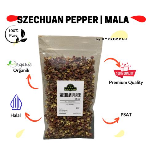 Jual Sichuan Pepper 25 Gr Biji Mala Szechuan Peppercorn Biji Mala Shopee Indonesia