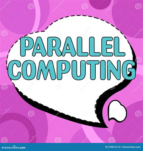 Conceptual Caption Parallel Computing Business Showcase Simultaneous Calculation By Means Of