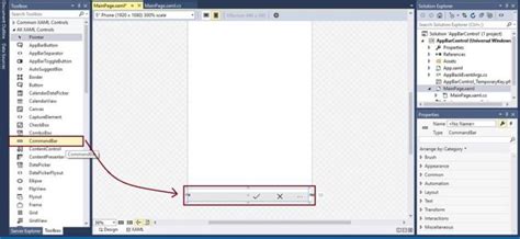 Working With The Appbar And Command Bar Control In Universal Window App