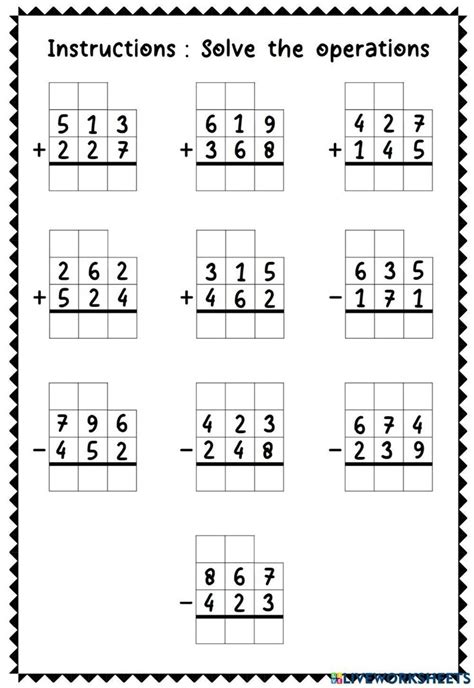 3 Digit Addition And Subtraction Worksheet 3rd Grade Math Worksheets Math Addition Worksheets 3 Digit Addition And Subtraction Worksheet 3rd Grade Math Worksheets Math Addition Worksheets