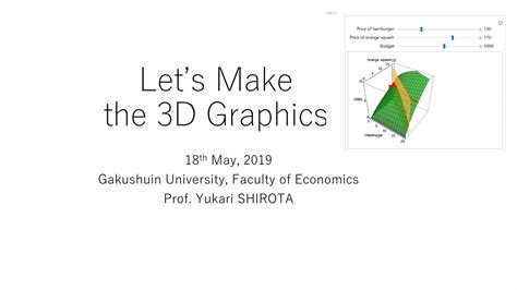 Pdf Lets Make The 3d Graphics20010570 Mathematica Mathem… · Lets Make The 3d Graphics 18th