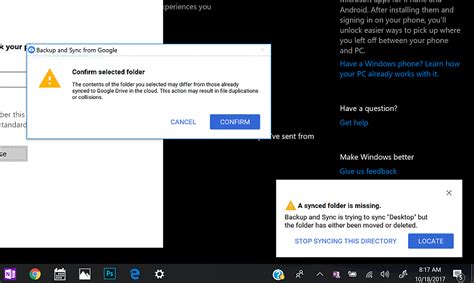 help error after updating synced folder is missing windows 10 forums