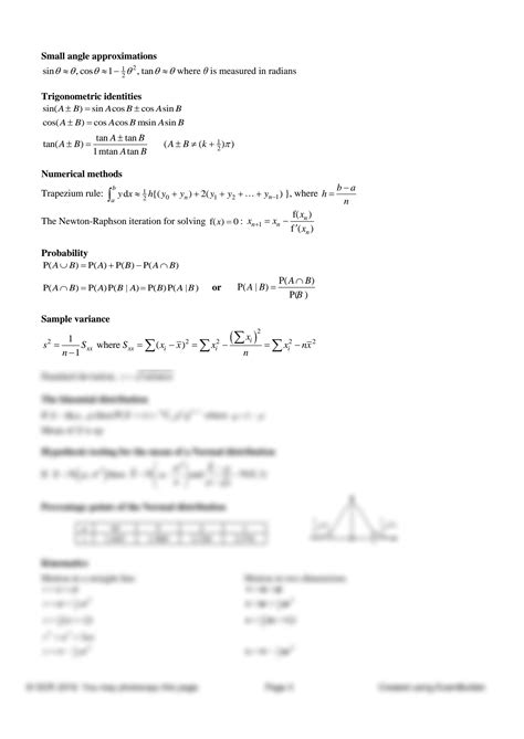 SOLUTION Ocr Mathematics B Mei End Of Stage As Mathematics Paper Pure Mathematics And