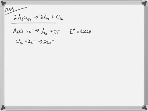 Solved Calculate The Voltage Of A Cell In Which The Overall Reaction Is