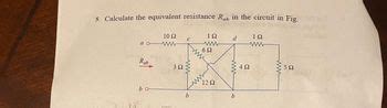 Answered Calculate The Equivalent Resistance Rab In The Circuit In Fig Bus Sighsto Bartleby