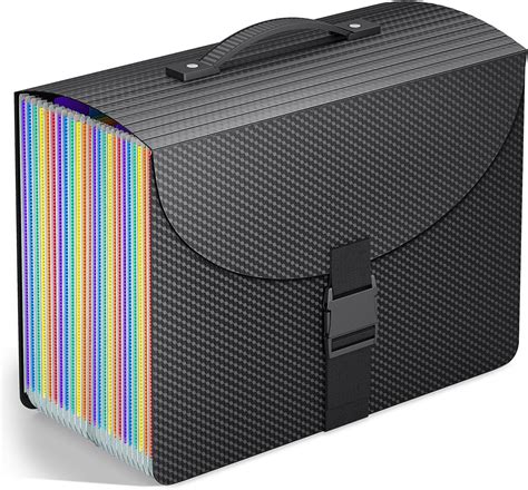 25 Pockets Expanding File Folders Accordion File Organizer With Handle Portable