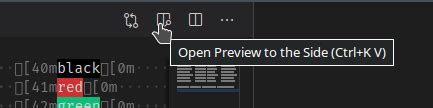 Can I Display A File With ANSI Color Escape Sequences In Visual Studio Code Stack Overflow