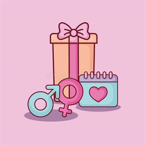 Male Gender Symbol Sex Pictogram Cut Line Stock Illustration