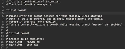 How To Use Git Rebase I To Combine First Two Commits In A Git