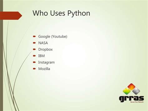 Python Programming Ppt Ppt Programming Languages Computing
