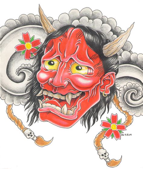 Japanes Hannya Mask- ver 2 by bsguru on DeviantArt