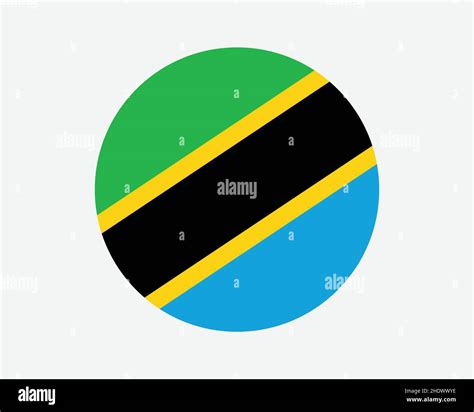 Tanzania Round Country Flag Tanzanian Circle National Flag United Republic Of Tanzania