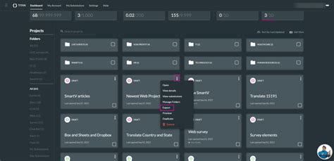 Export A Single Project