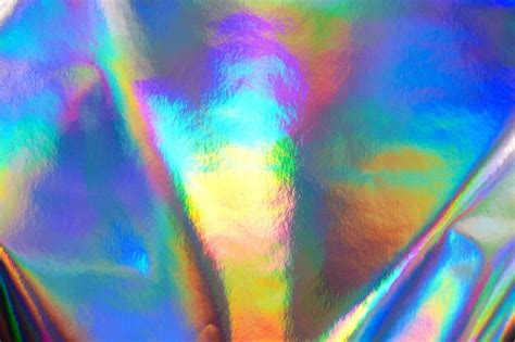 Premium Photo Crumpled Holographic Foil Paper Textures