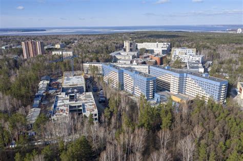 Aerial View Of Novosibirsk State University And The Construction Of Its