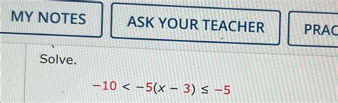 Solved My Notesask Your Teachersolve 10