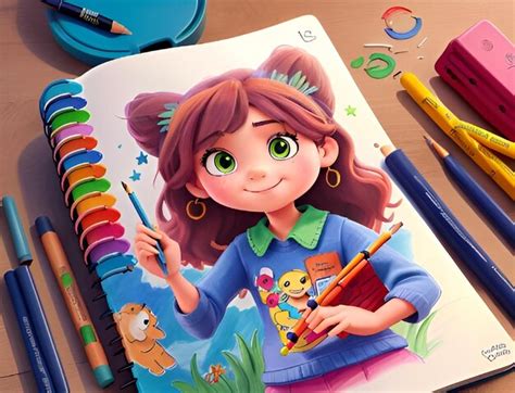 Premium Ai Image Sketchbook And Pencil Colored Masterpieces