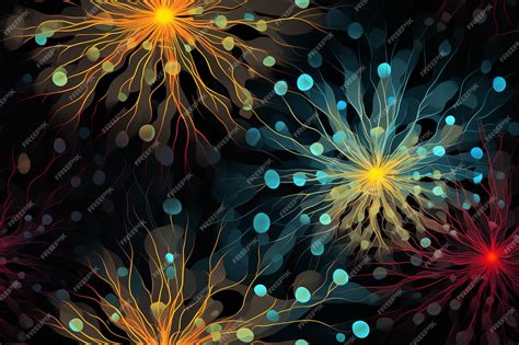 Premium Photo Neural Patterns Digital Technology Network Connection Low Poly Background