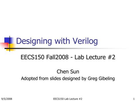 ppt designing with verilog powerpoint presentation free download