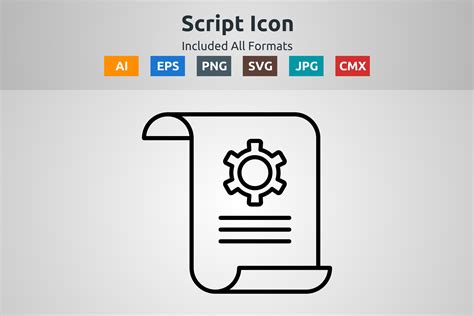 Script Vector Outline Icon Graphic By Abidehtisham Creative Fabrica