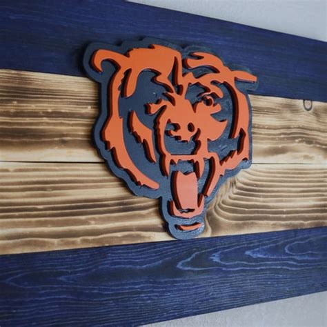 Chicago Bears Man Cave Sign Etsy