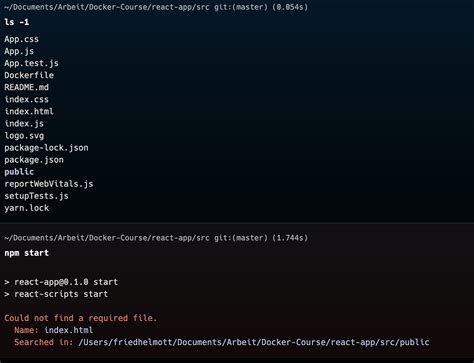 React App Is Not Starting Docker Code With Mosh Forum