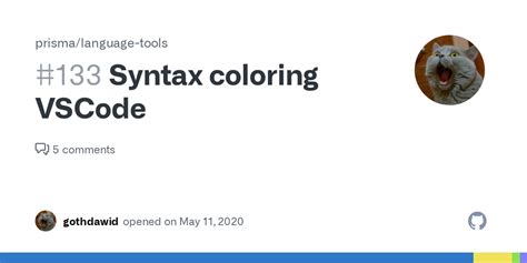 syntax coloring vscode · issue 133 · prisma language tools · github