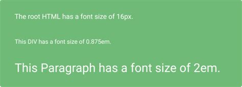 Css Relative Font Size