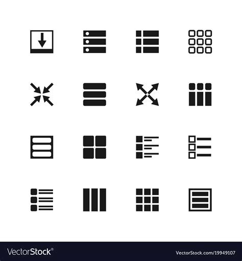 Ui Menu And User Interface Navigation Icons Vector Image