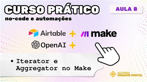 Iterator E Aggregator No Make Curso Criador No Code Projeto Prático