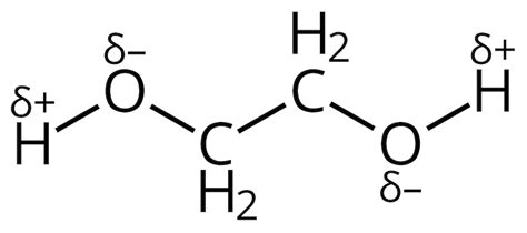 Ethylene Glycol Lewis Structure Ethane Molecule Symbol Organic
