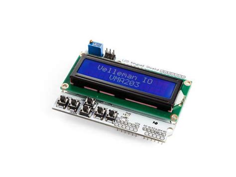 Velleman VMA Assembled LCD Keypad Shield For Arduino Whadda UK