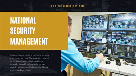 National Security Management Education Sky
