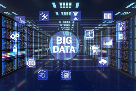 The Big Data Computing Concept Of Modern It Technology Stock